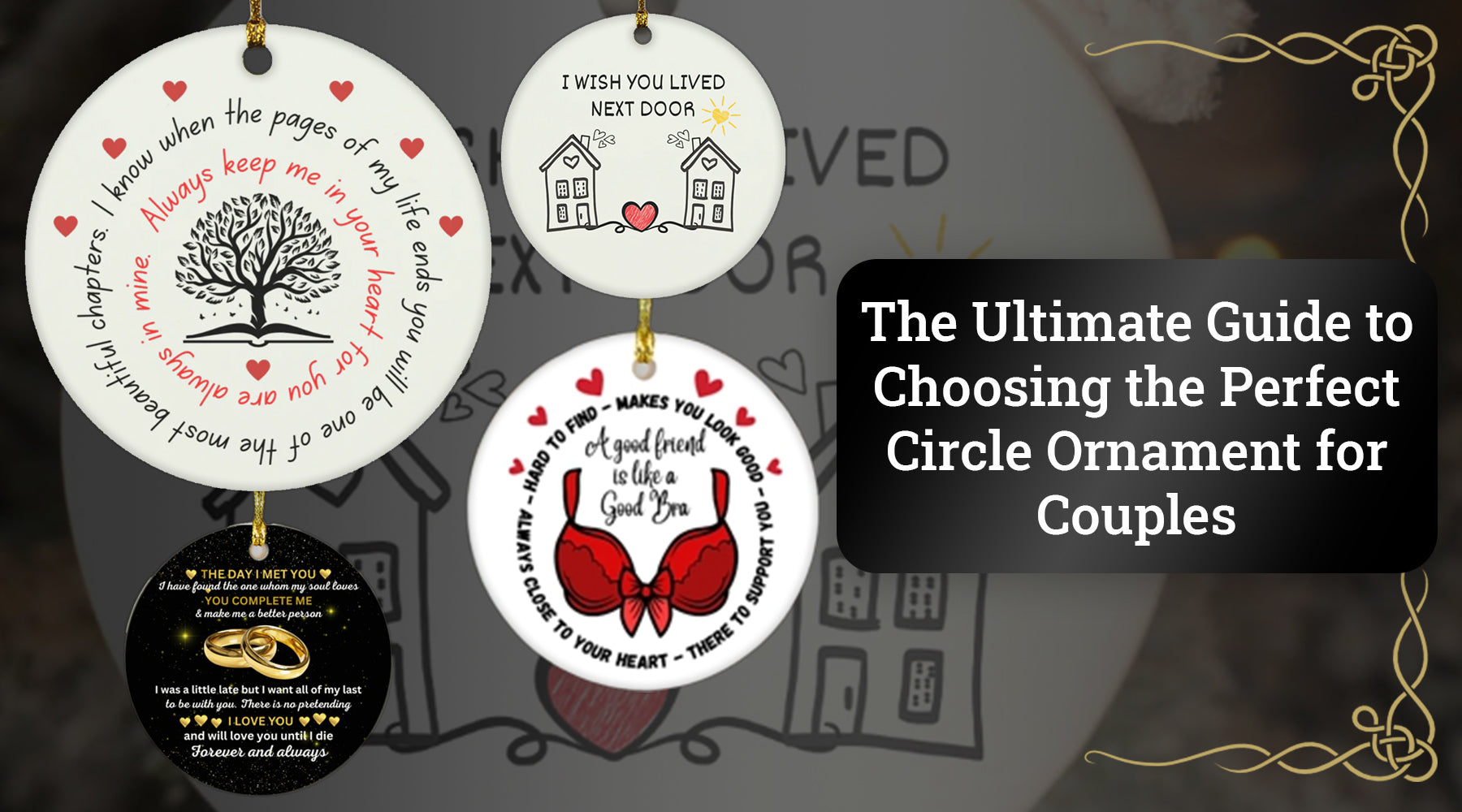 Love's Brilliance: Find the Ideal Circle Ornament for Couples - A ...